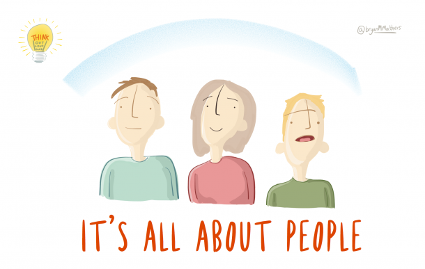 It's all about people - Visual Thinkery - Stories and Cartoons